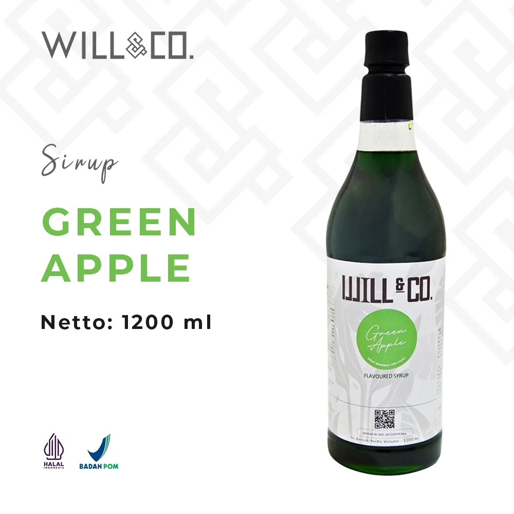 Green Apple Sirup Will&Co 1.2L - Will and Co